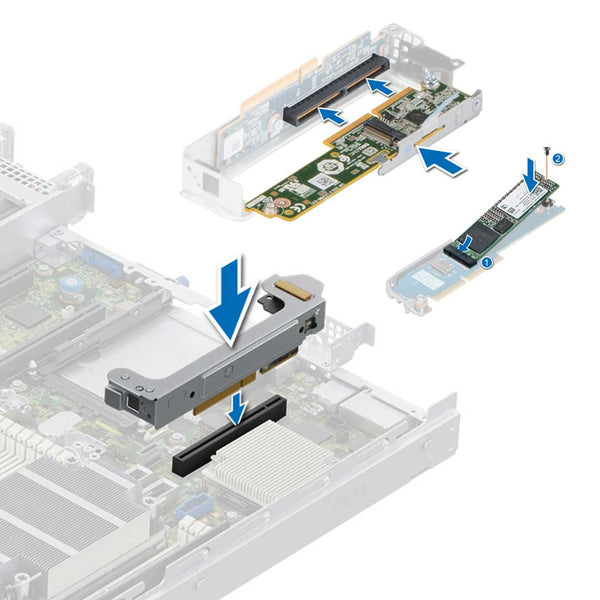 Dell BOSS-S1 Dual M.2 SATA SSD w/ Riser and PCIe Card Kit - Express ...